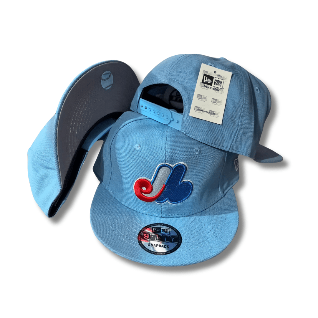 Montreal Expos Light Blue with Classic Logo – Snapback Cap – Evo Store